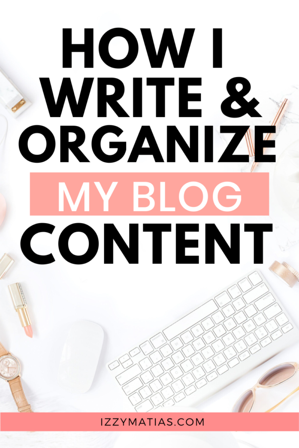 Blog Content Organization Process To Help You Write Faster