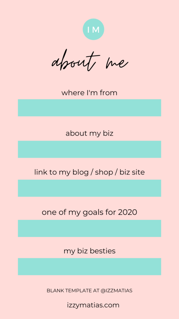 Have Fun With These Instagram Story Templates - IZZY MATIAS