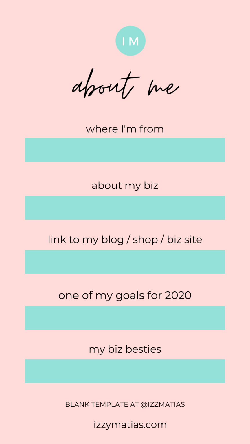 Have Fun With These Instagram Story Templates - IZZY MATIAS